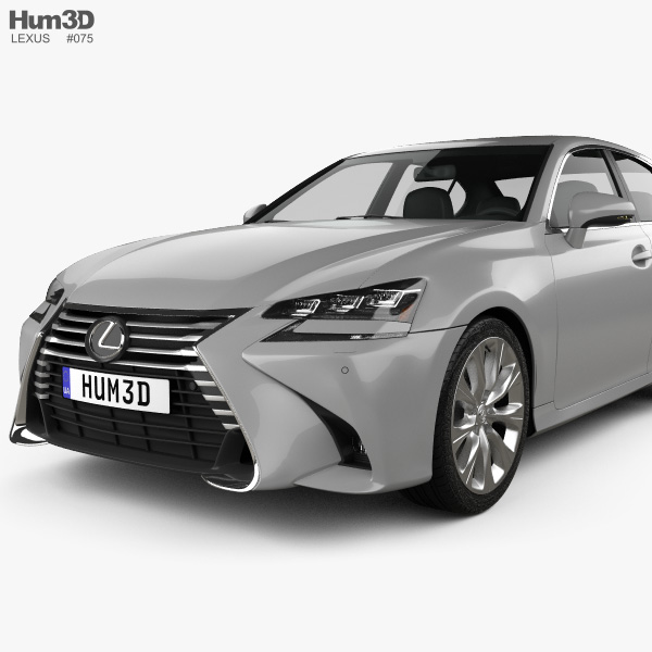 Lexus GS 350 2018 3D model - Download Sedan on 3DModels.org