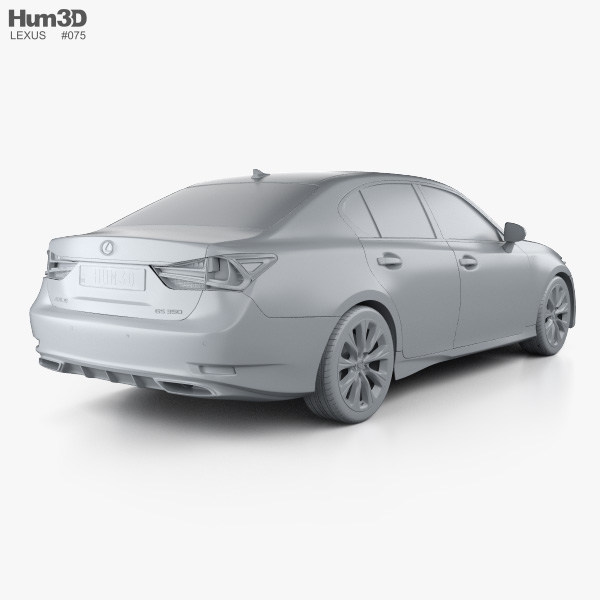 Lexus GS 350 2018 3D model - Download Sedan on 3DModels.org