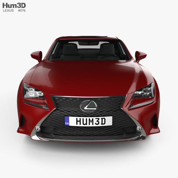 Lexus RC 200t 2019 3Dモデル - ダウンロード Sports car on 3DModels.org