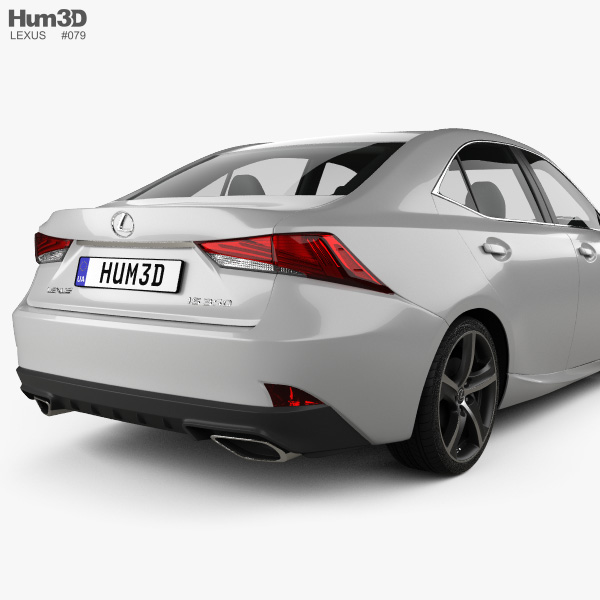Lexus IS (XE30) 350 2019 3D model - Download Sedan on 3DModels.org