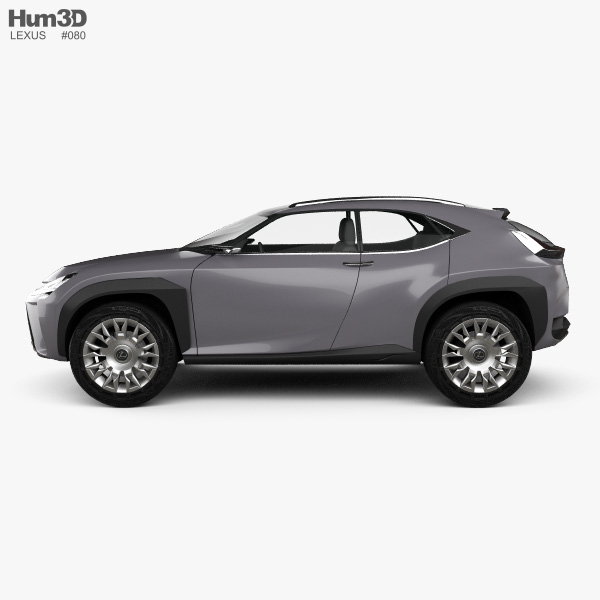 Lexus UX Concept 2017 3D model - Download Crossover SUV on 3DModels.org