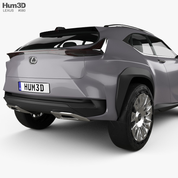 Lexus UX Concept 2017 3D model - Download Crossover SUV on 3DModels.org