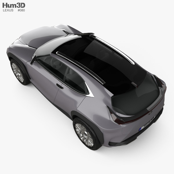 Lexus UX Concept 2017 3D model - Download Crossover SUV on 3DModels.org