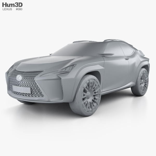 Lexus UX Concept 2017 3D model - Download Crossover SUV on 3DModels.org