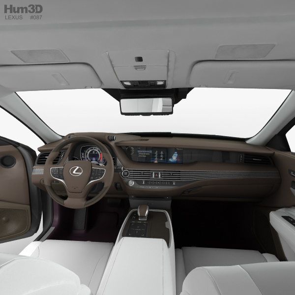 Lexus LS (XF50) with HQ interior 2020 3D model - Download Sedan on ...