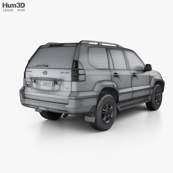 Lexus GX with HQ interior 2009 3D model - Download Crossover SUV on ...
