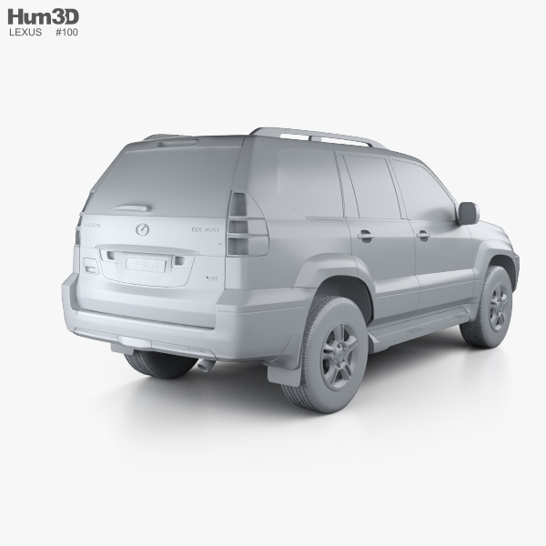 Lexus GX with HQ interior 2009 3D model - Download Crossover SUV on ...