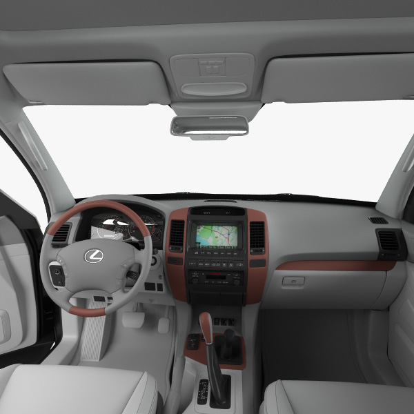 Lexus GX with HQ interior 2009 3D model - Download Crossover SUV on ...