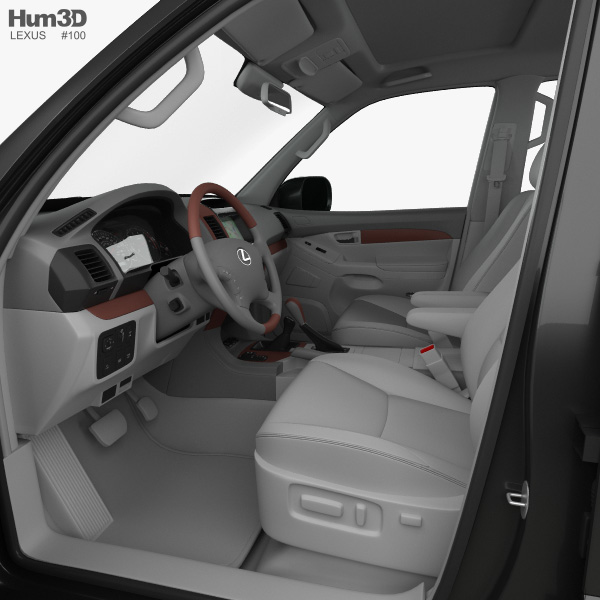 Lexus GX with HQ interior 2009 3D model - Download Crossover SUV on ...
