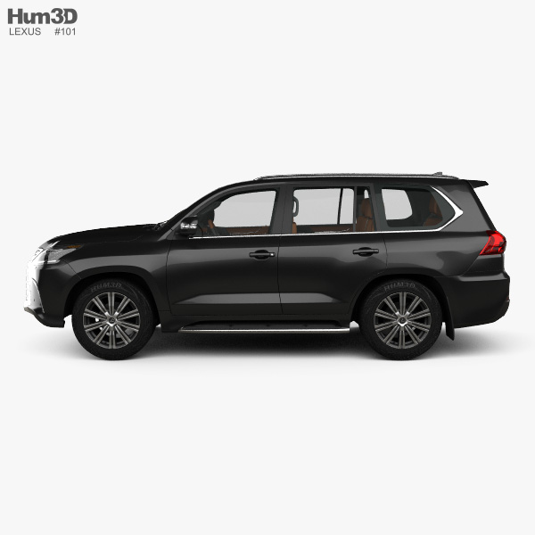 Lexus LX with HQ interior 2019 3D model - Download Crossover SUV on ...