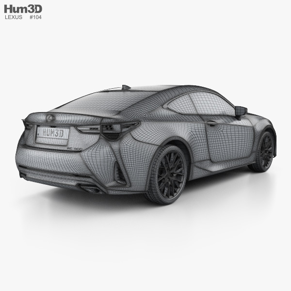 Lexus RC 2022 3D model - Download Sports car on 3DModels.org