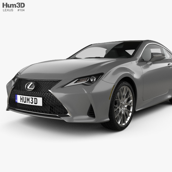 Lexus RC 2022 3D model - Download Sports car on 3DModels.org