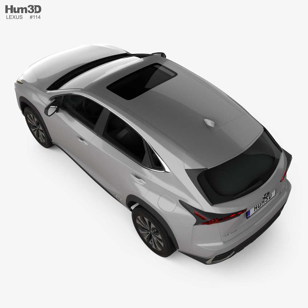 Lexus NX US-spec hybrid 2023 3D model - Download Crossover SUV on ...