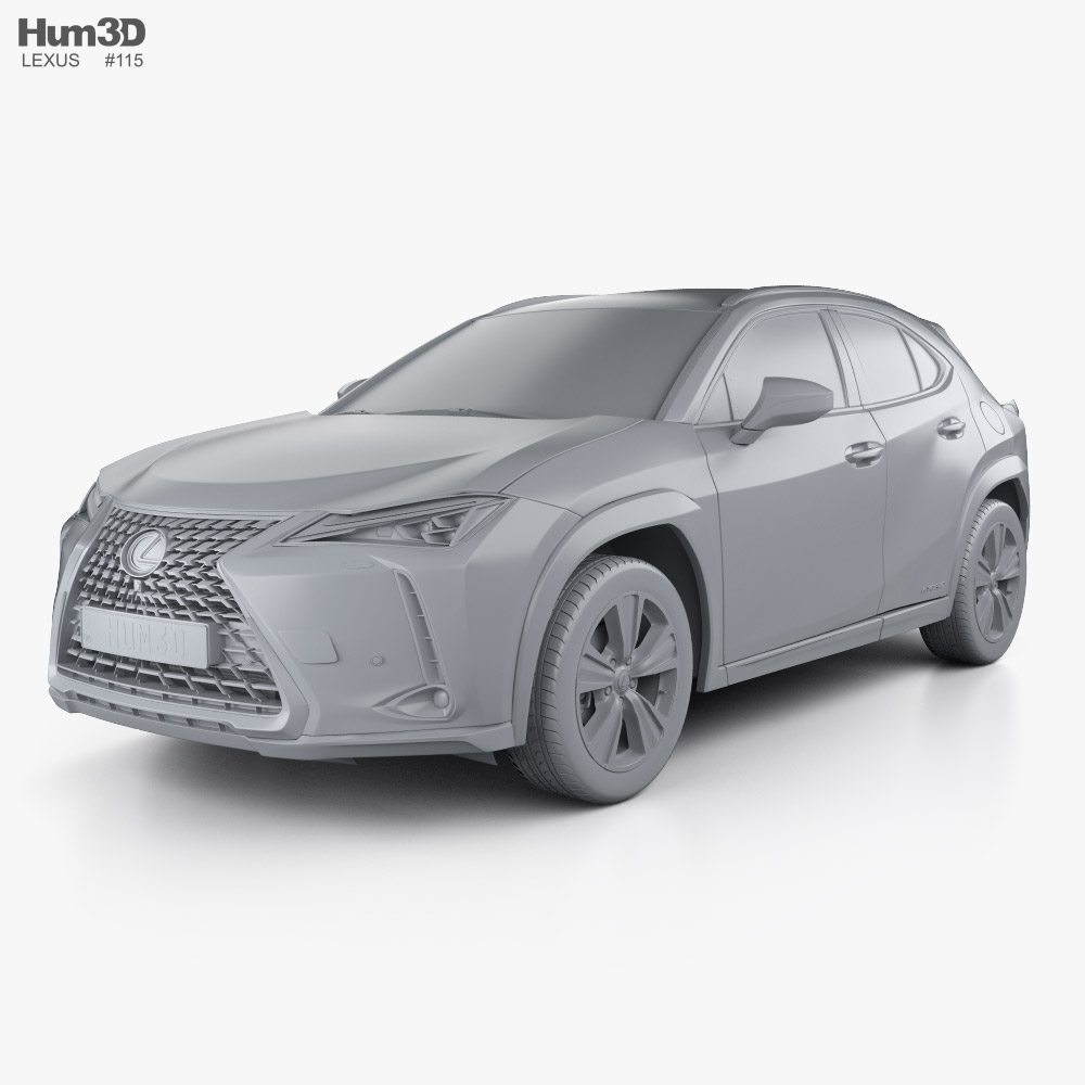 Lexus UX 하이브리드 2022 3D 모델 - 다운로드 Crossover SUV on 3DModels.org
