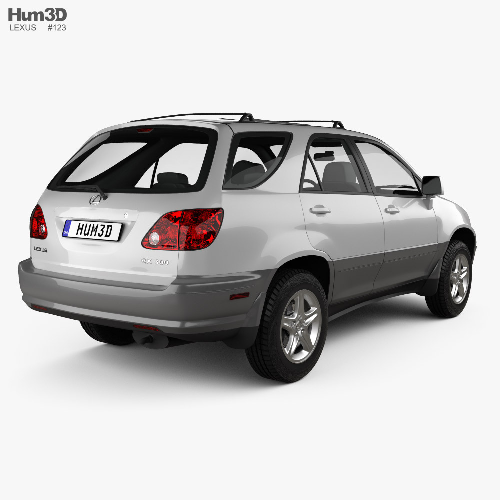 Lexus RX 2000 3D model - Download Crossover SUV on 3DModels.org