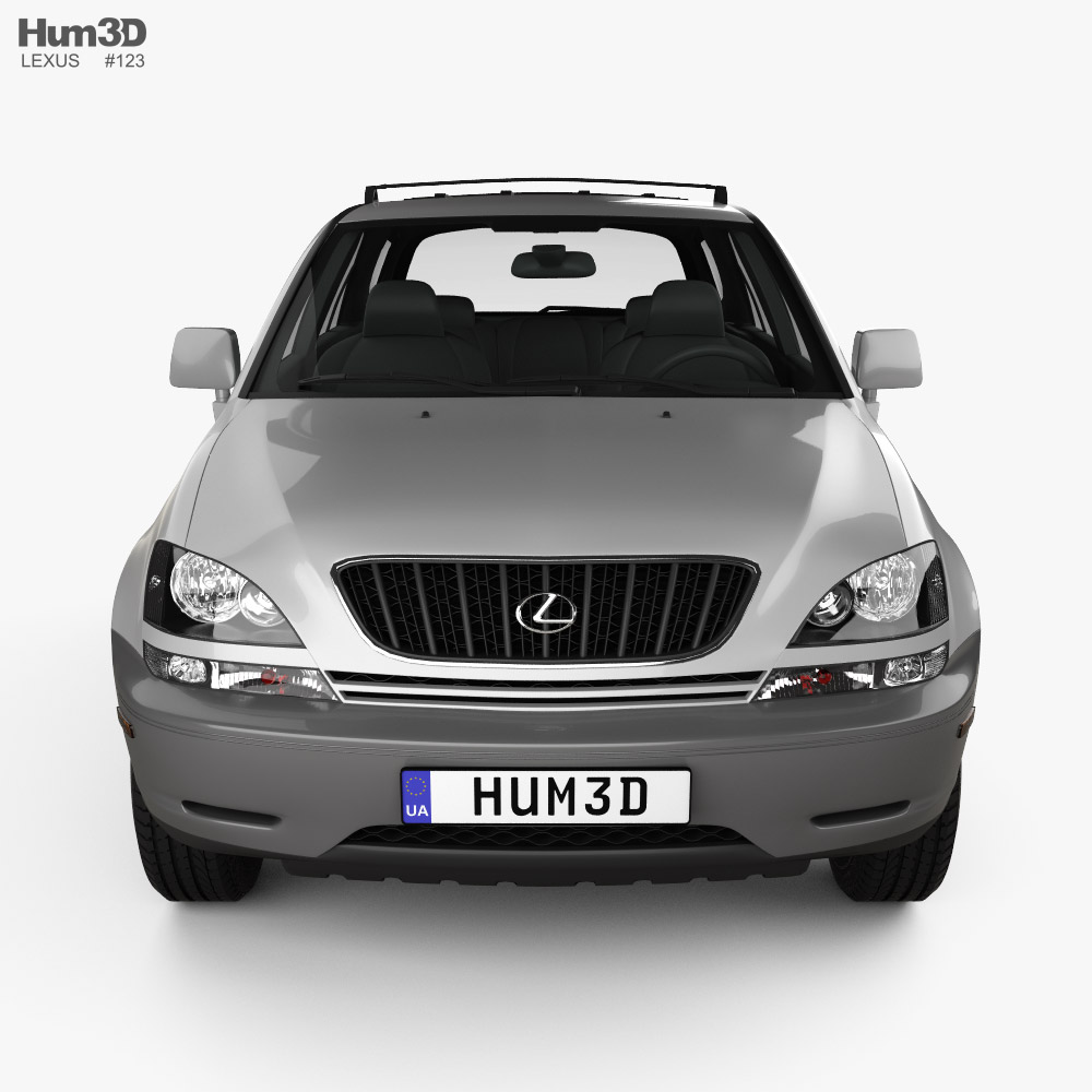 Lexus RX 2000 3D model - Download Crossover SUV on 3DModels.org