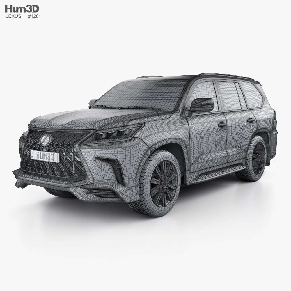 Lexus LX Sport Package US-spec 2021 3D model - Download Crossover SUV ...