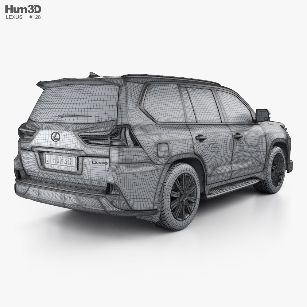 Lexus LX Sport Package US-spec 2021 3D 모델 - 다운로드 Crossover SUV on ...