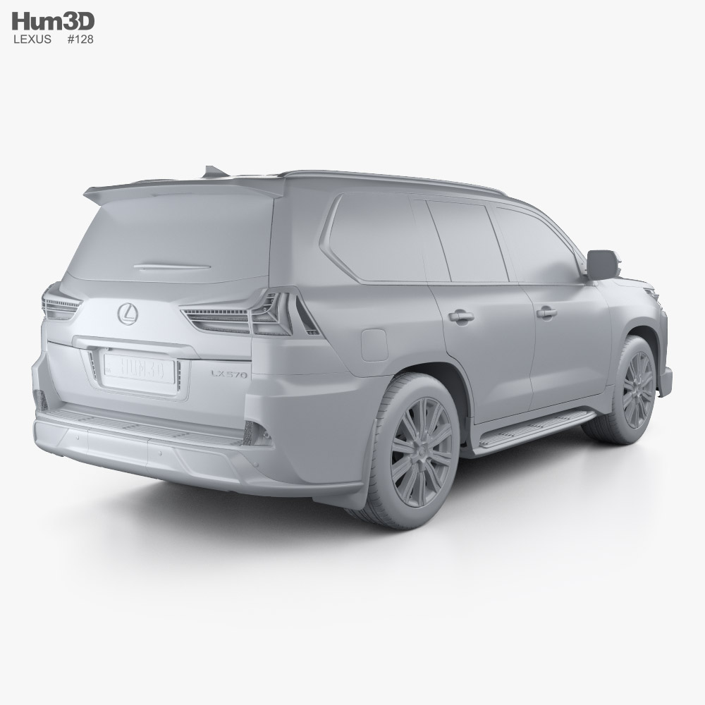 Lexus LX Sport Package US-spec 2021 3D model - Download Crossover SUV ...