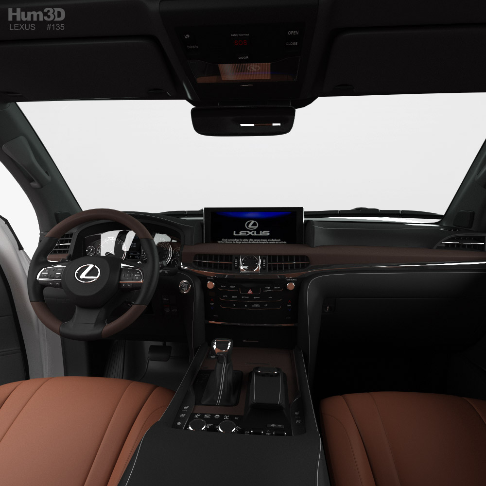 Lexus LX Sport Package US-spec with HQ interior 2022 3D model ...