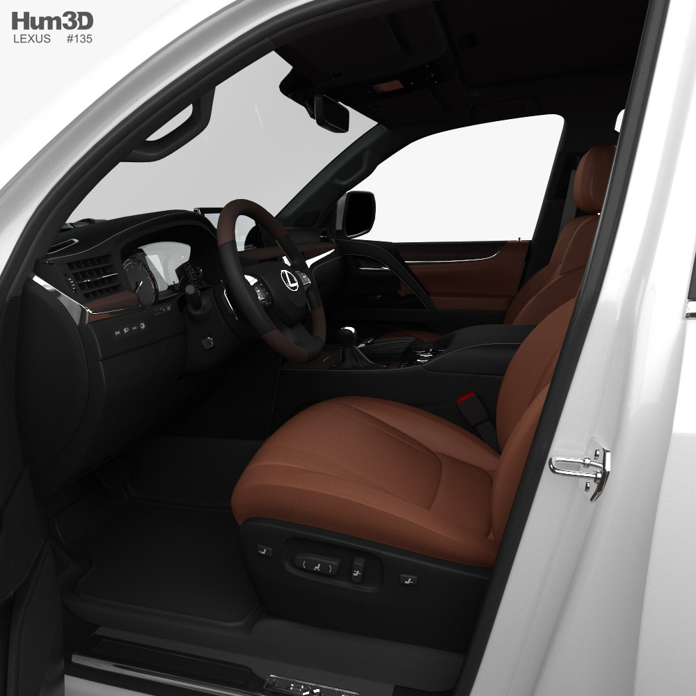 Lexus LX Sport Package US-spec with HQ interior 2022 3D model ...