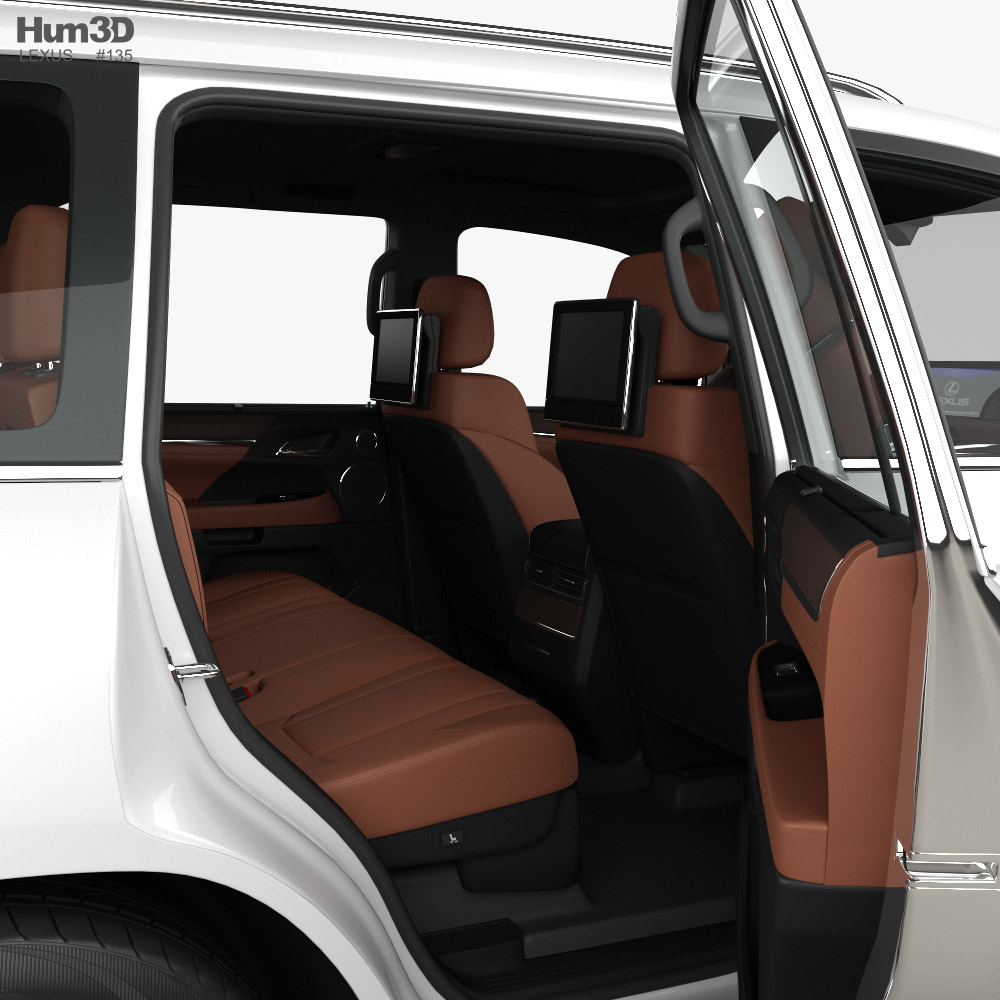 Lexus LX Sport Package US-spec with HQ interior 2022 3D model ...