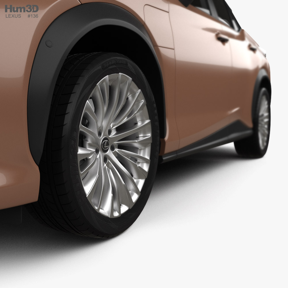 Lexus RZ 450e 2025 3D model - Download Crossover SUV on 3DModels.org
