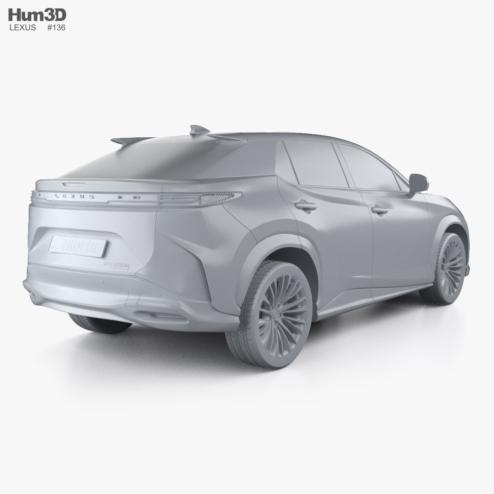 Lexus RZ 450e 2025 3D model - Download Crossover SUV on 3DModels.org