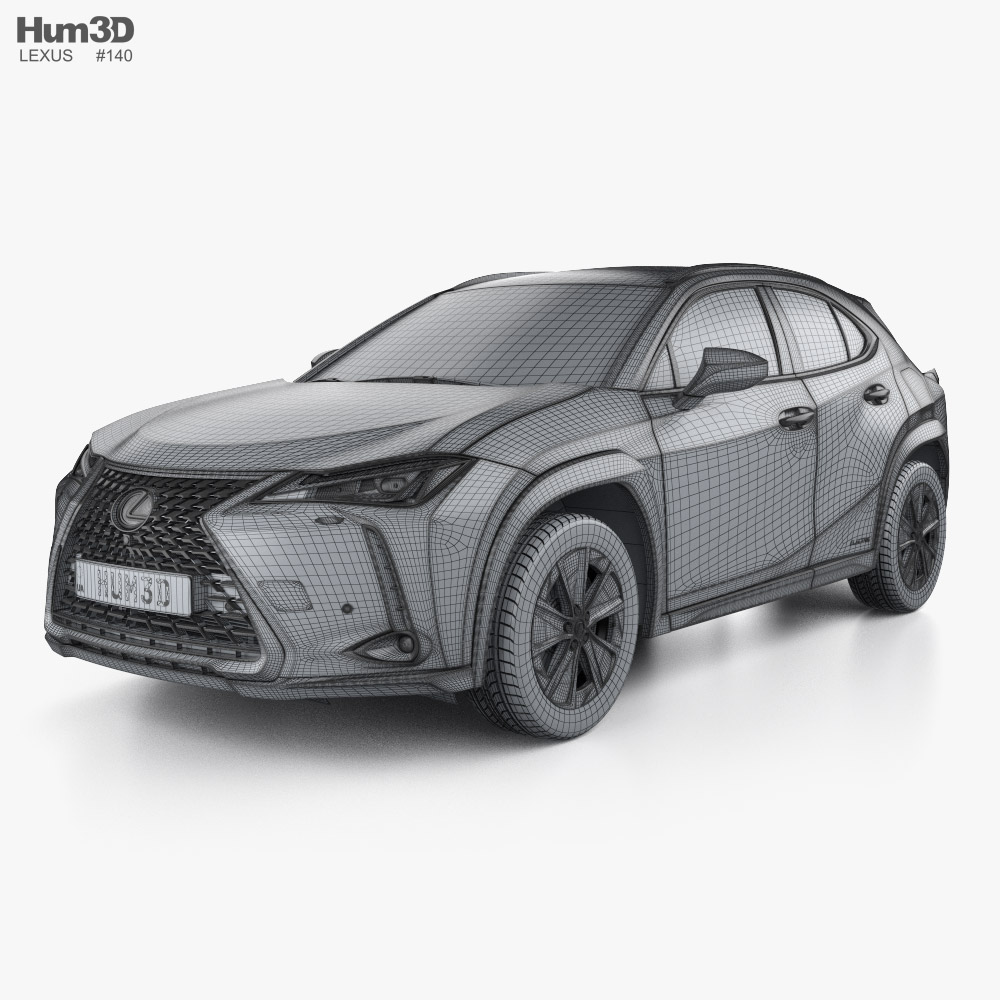 Lexus UX electric Premium 2023 3D model - Download Crossover SUV on ...