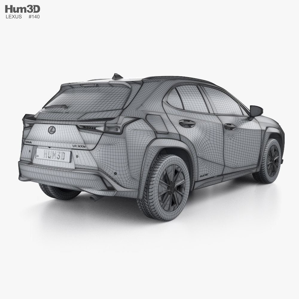 Lexus UX electric Premium 2023 3D model - Download Crossover SUV on ...