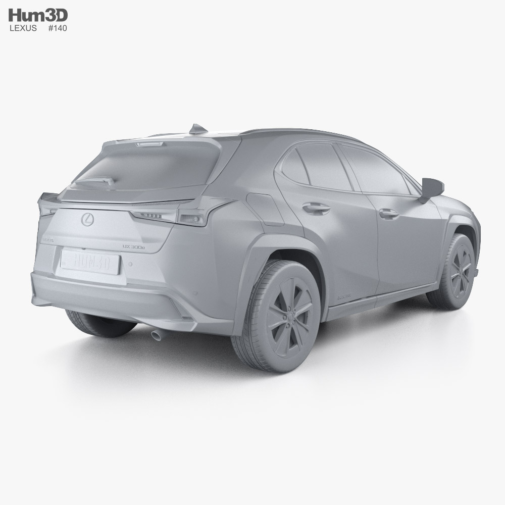 Lexus UX electric Premium 2023 3D model - Download Crossover SUV on ...