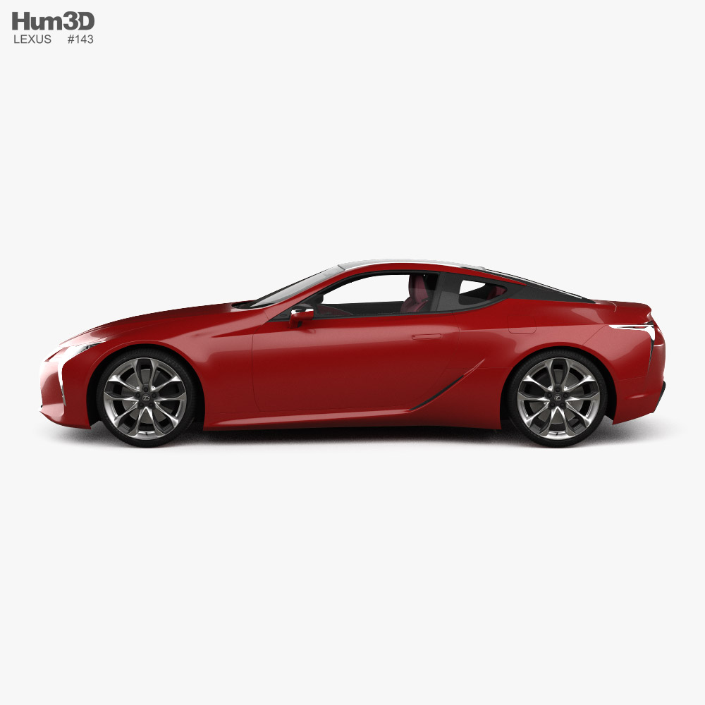 Lexus LC 500 with HQ interior 2020 3D model - Download Sports car on ...