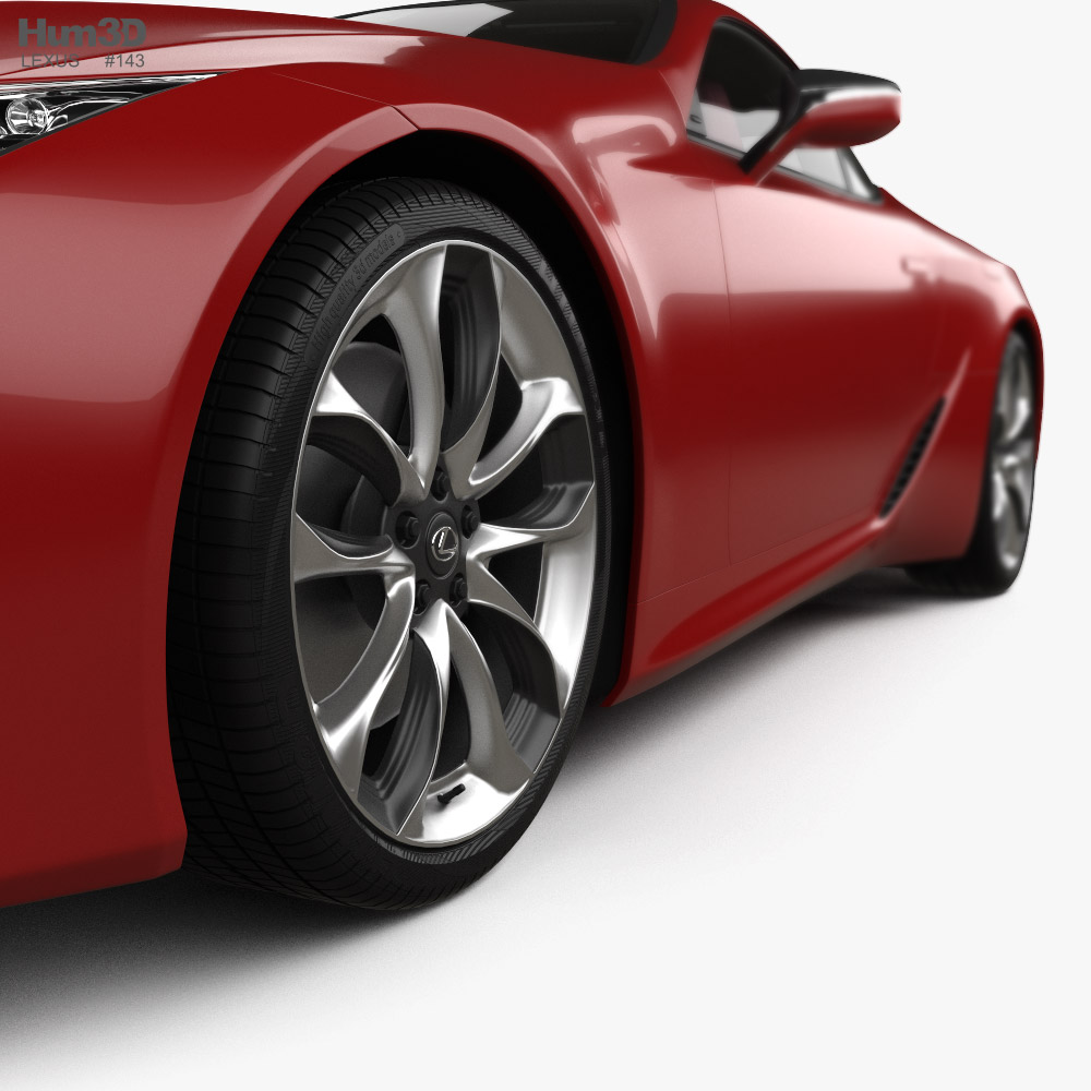 Lexus LC 500 with HQ interior 2020 3D model - Download Sports car on ...