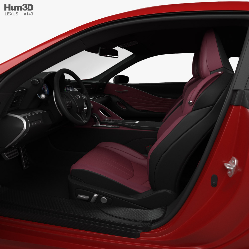 Lexus LC 500 with HQ interior 2020 3D model - Download Sports car on ...