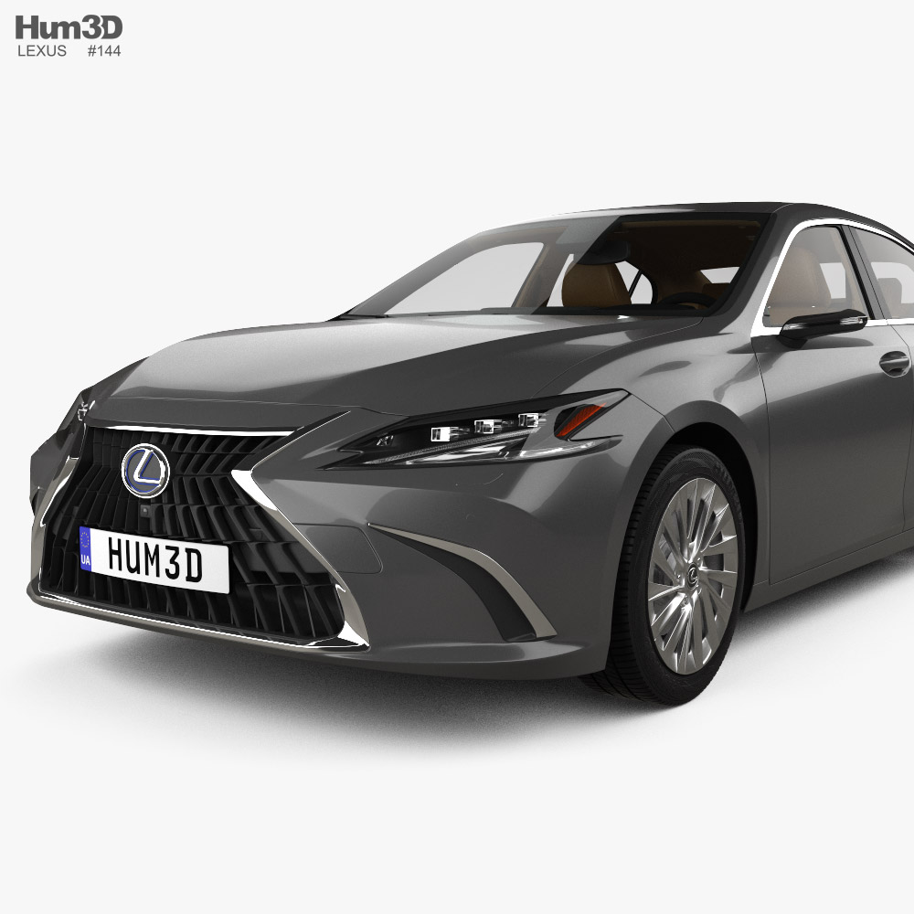 Lexus ES 하이브리드 인테리어 가 있는 2024 3D 모델 - 다운로드 Sedan on 3DModels.org