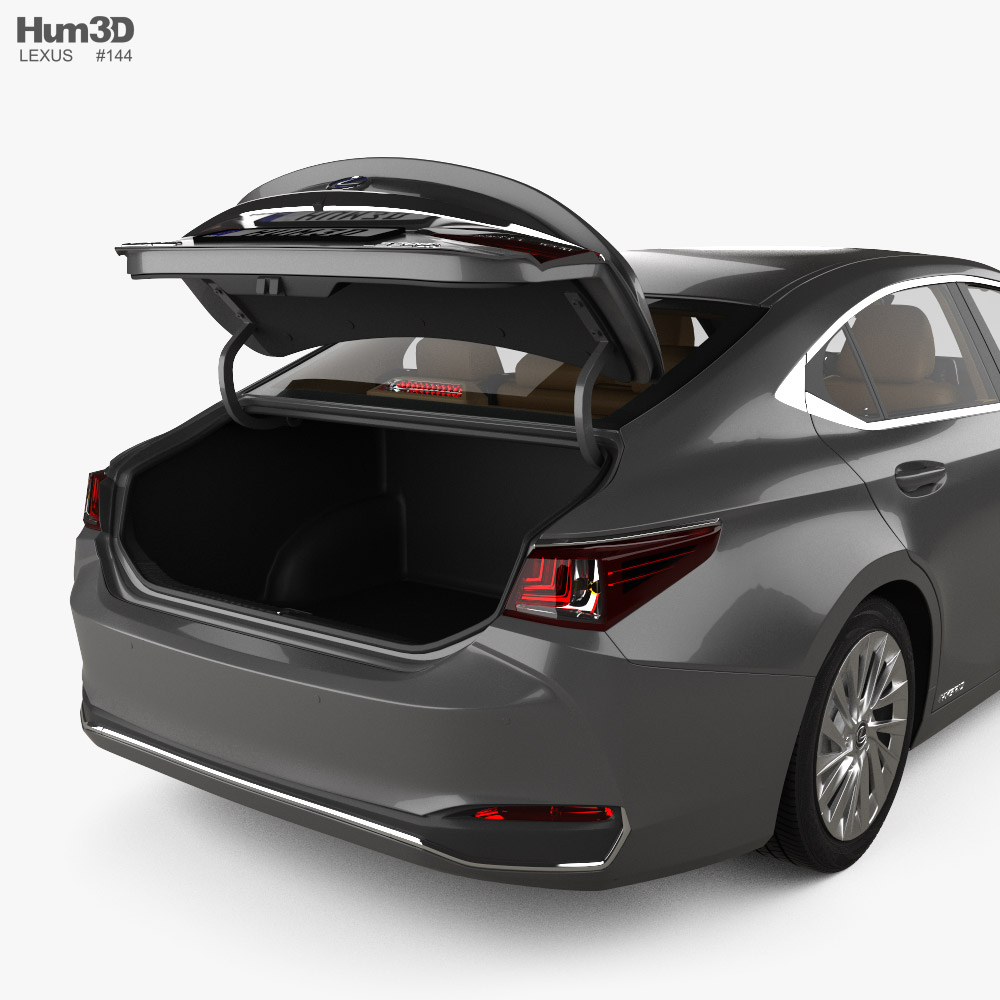 Lexus ES 하이브리드 인테리어 가 있는 2024 3D 모델 - 다운로드 Sedan on 3DModels.org