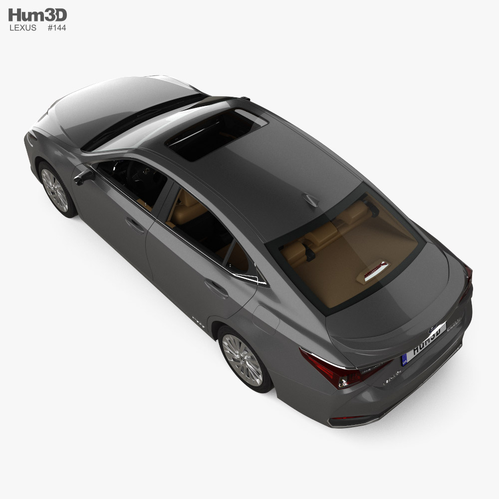 Lexus ES hybrid with HQ interior 2024 3D model - Download Sedan on ...