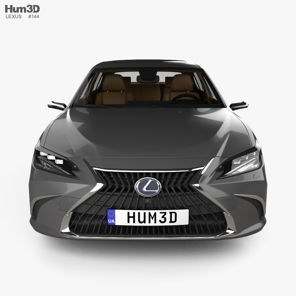 Lexus ES 하이브리드 인테리어 가 있는 2024 3D 모델 - 다운로드 Sedan on 3DModels.org