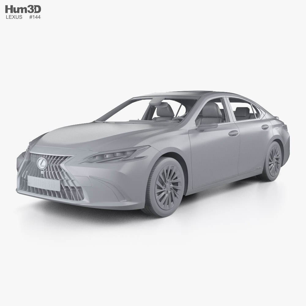 Lexus ES 하이브리드 인테리어 가 있는 2024 3D 모델 - 다운로드 Sedan on 3DModels.org