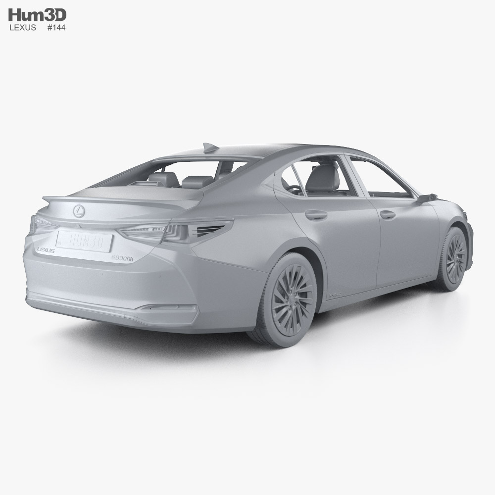 Lexus ES hybrid with HQ interior 2024 3D model - Download Sedan on ...