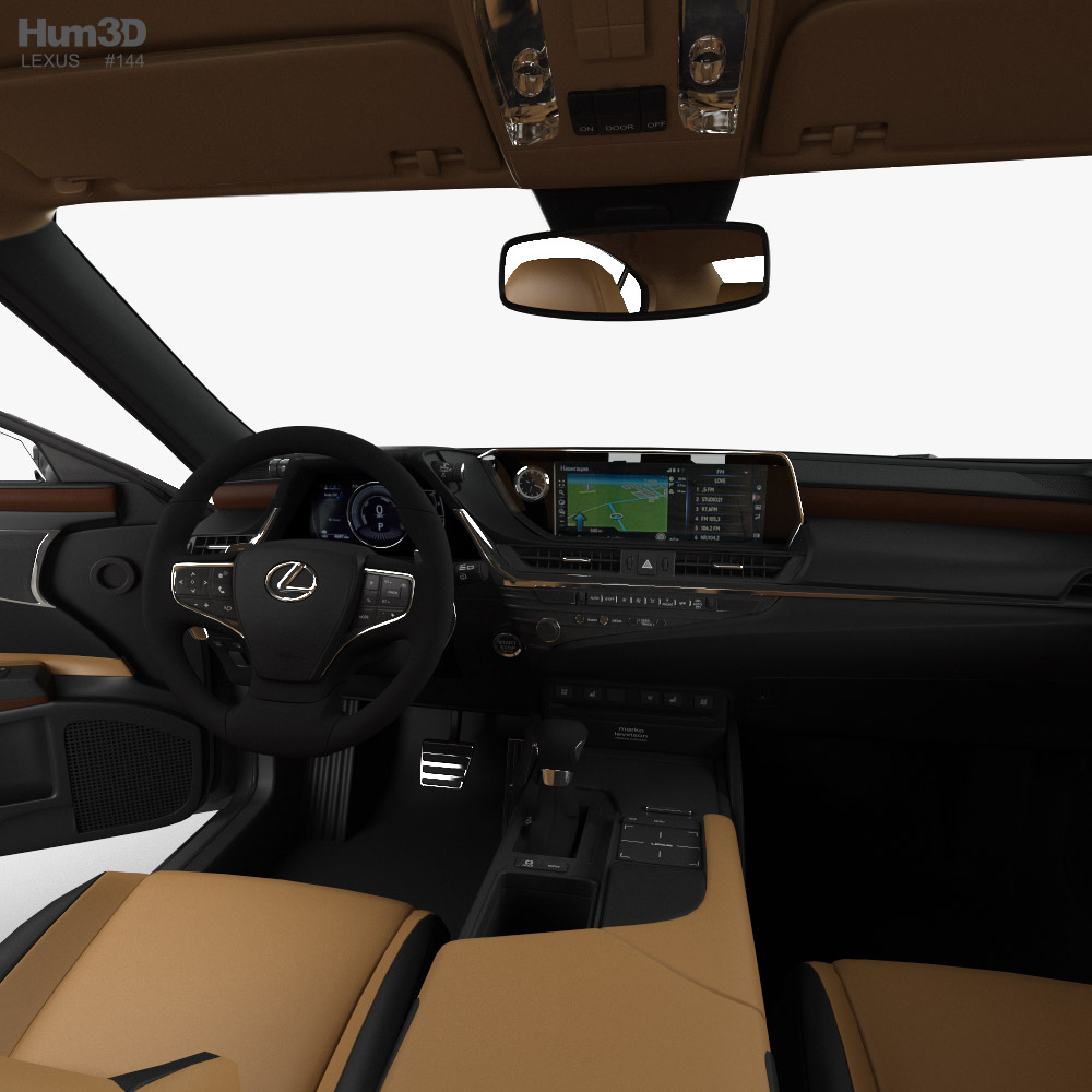 Lexus ES 混合動力 带内饰 2024 3D模型 - 下载 Sedan on 3DModels.org