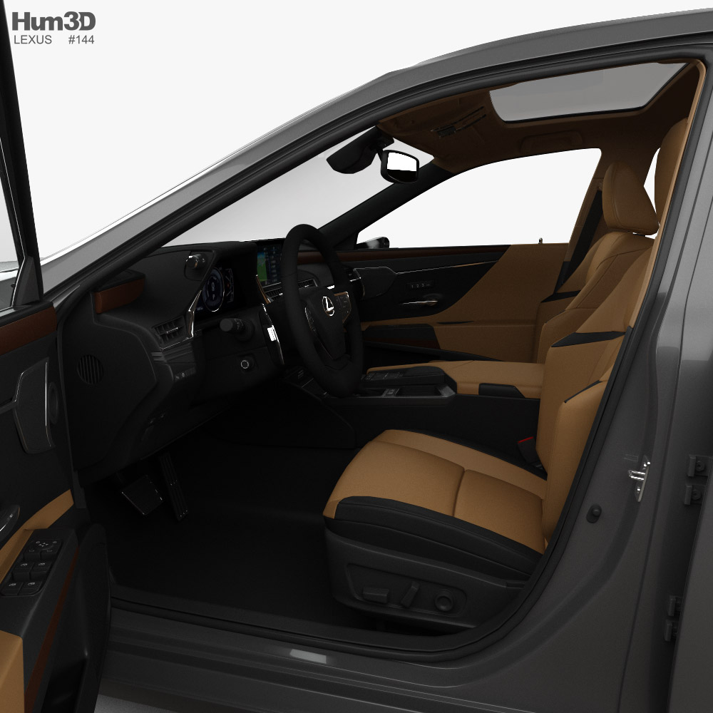 Lexus ES hybrid with HQ interior 2024 3D model - Download Sedan on ...