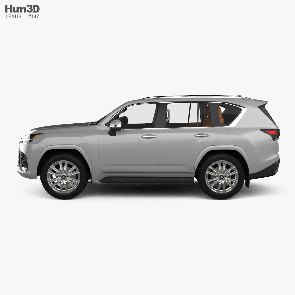 Lexus LX Luxury with HQ interior 2025 3D model - Download Crossover SUV ...
