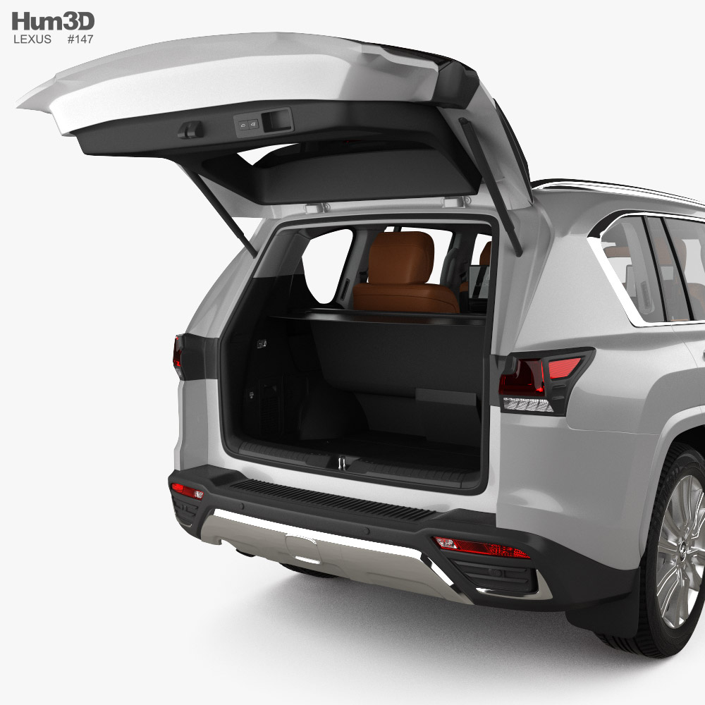 Lexus LX Luxury 인테리어 가 있는 2025 3D 모델 - 다운로드 Crossover SUV on 3DModels.org
