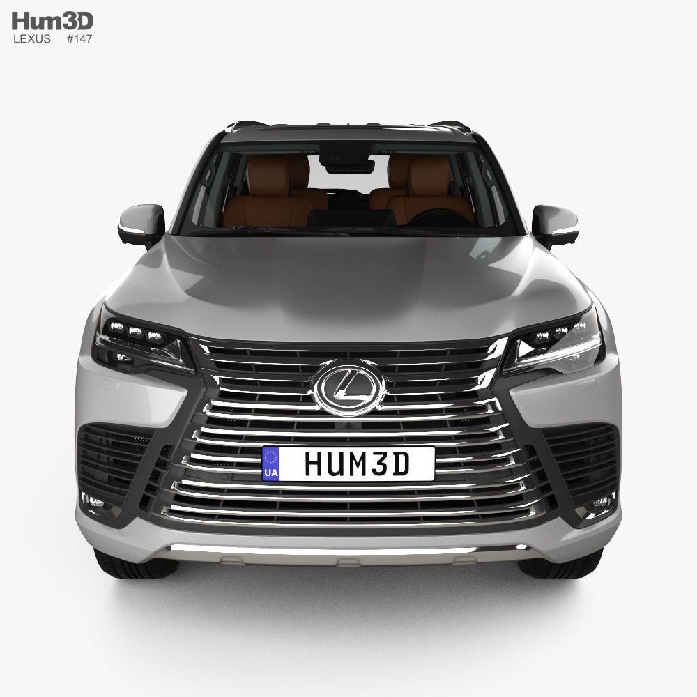 Lexus LX Luxury with HQ interior 2025 3D model - Download Crossover SUV ...