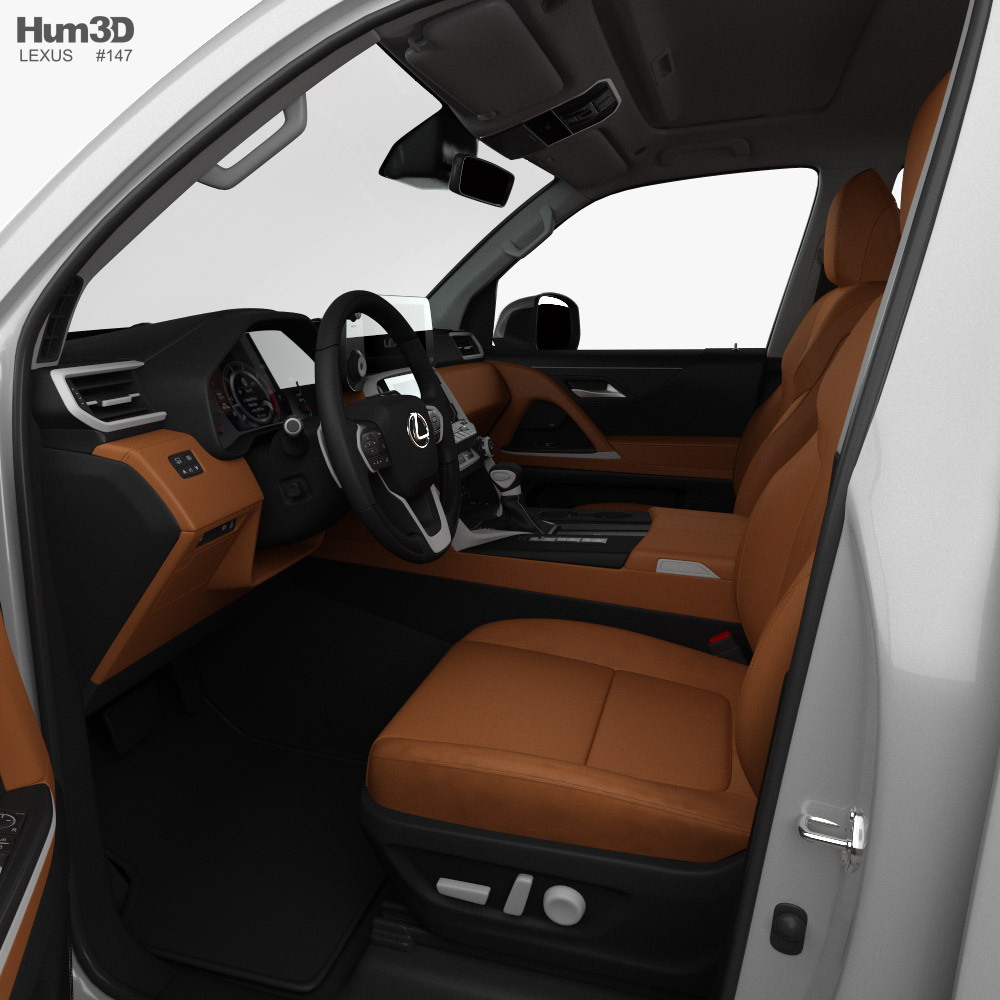 Lexus LX Luxury con interior 2025 Modelo 3D - Descargar Crossover SUV ...