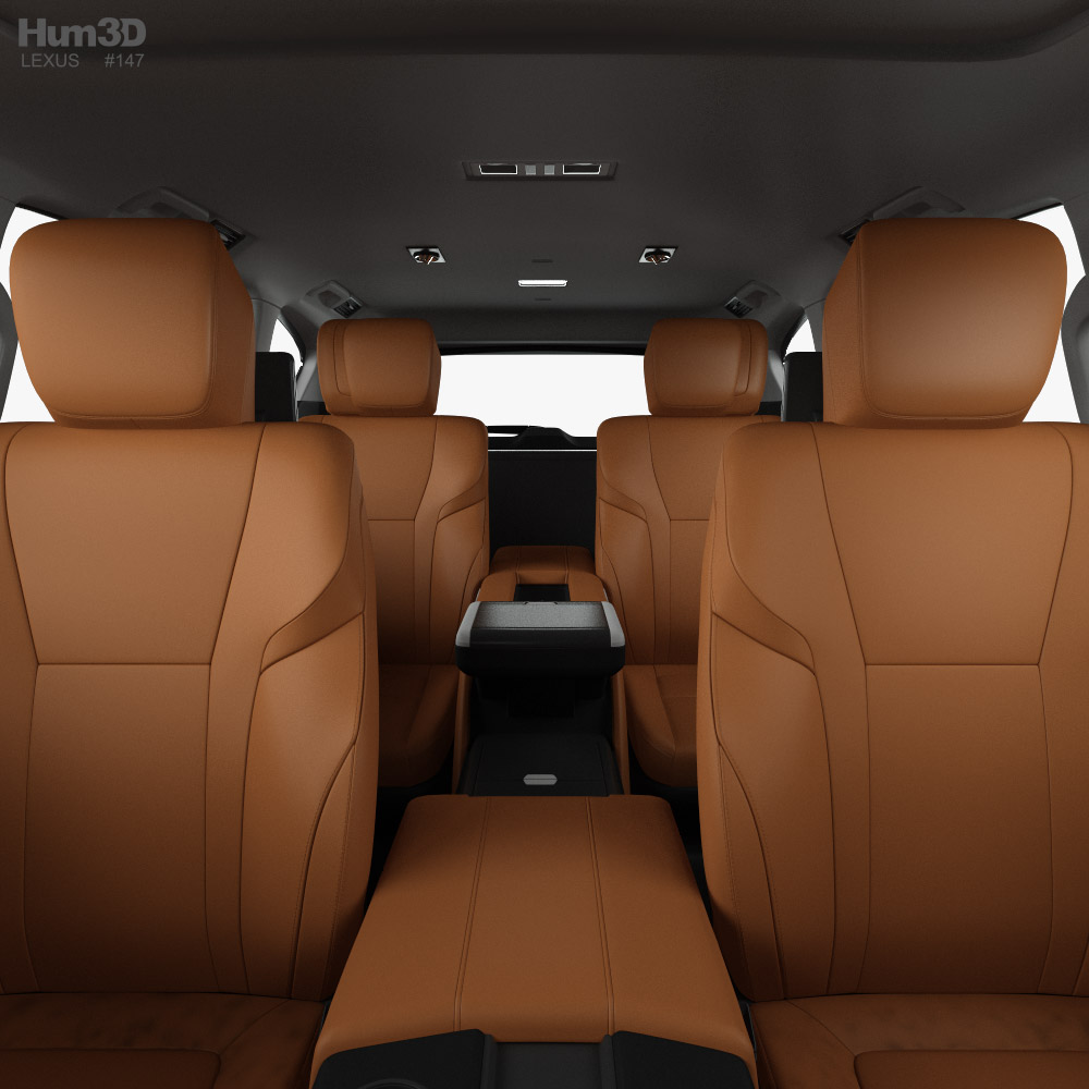 Lexus LX Luxury with HQ interior 2025 3D model - Download Crossover SUV ...