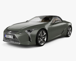 Lexus LC 500 convertible 2023 3D model - Download Sports car on ...