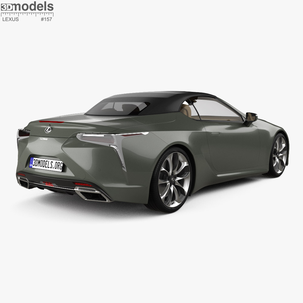 Lexus LC 500 convertible 2023 3D model - Download Sports car on ...