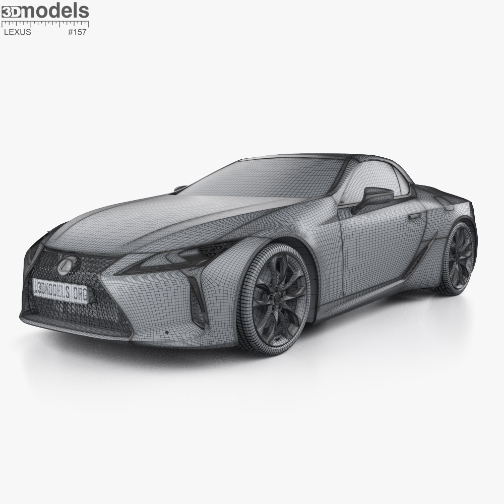 Lexus LC 500 convertible 2023 3D model - Download Sports car on ...
